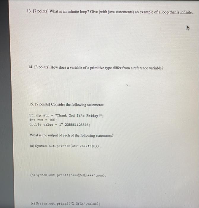 Solved Mark Each Of The Following Statements True Or False Chegg