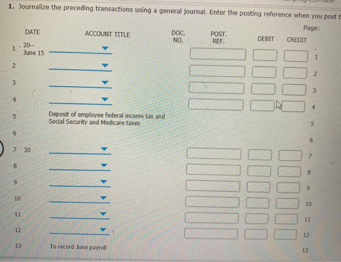Solved Journalizing And Posting Payroll Entries Cascade | Chegg.com