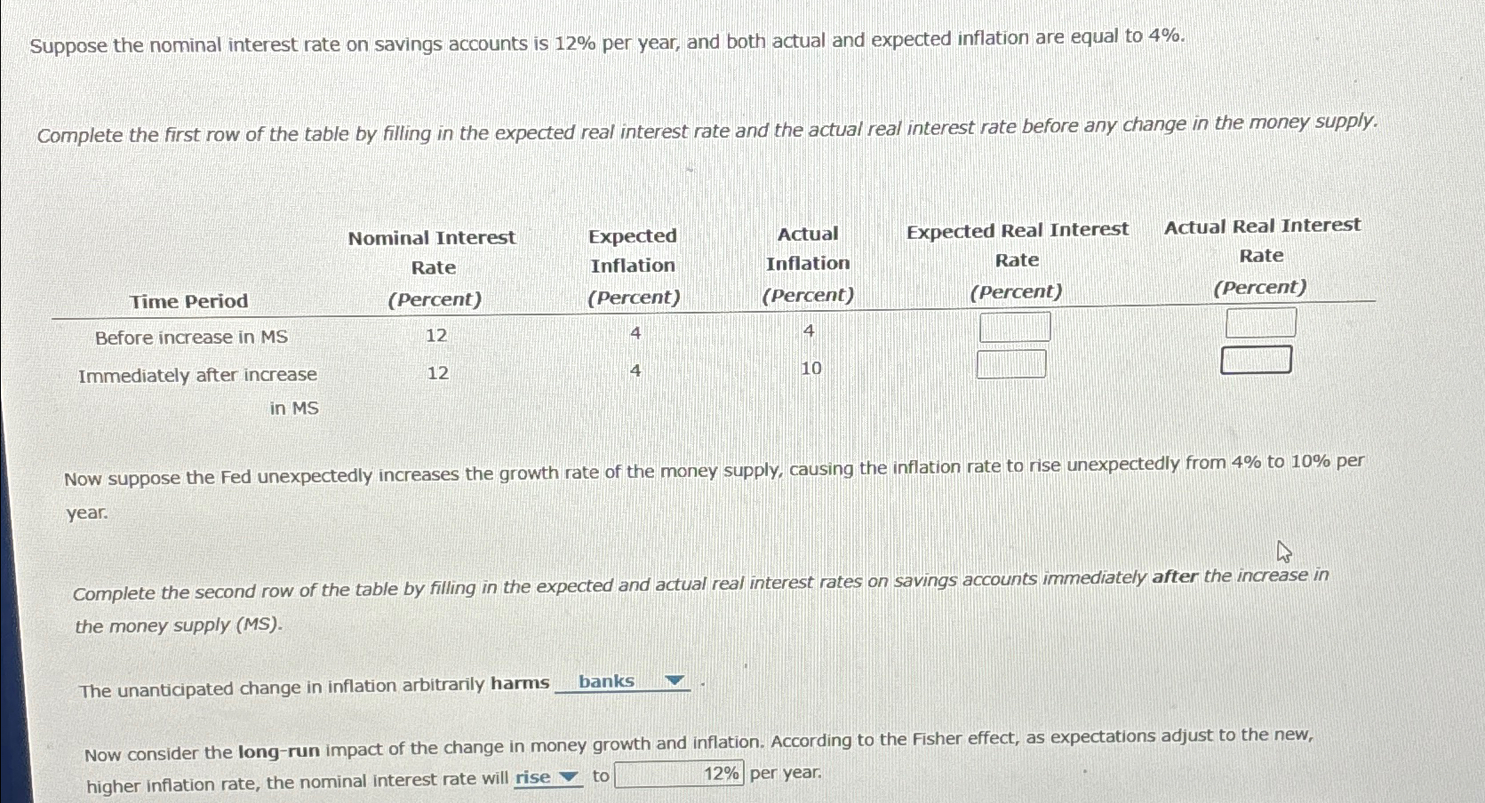 Solved Suppose the nominal interest rate on savings accounts | Chegg.com