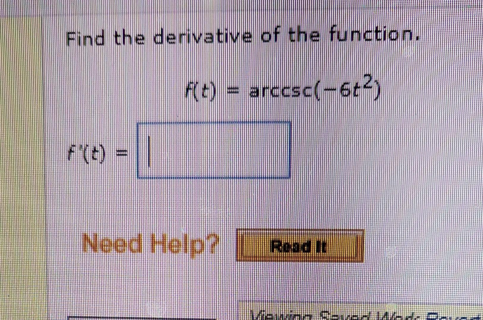 Solved Find the derivative of the function. | Chegg.com