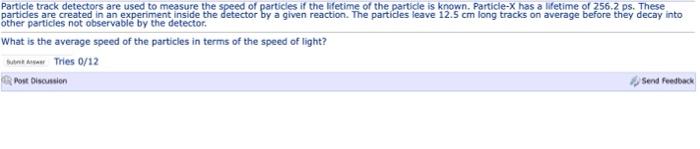 Solved Particle track detectors are used to measure the | Chegg.com