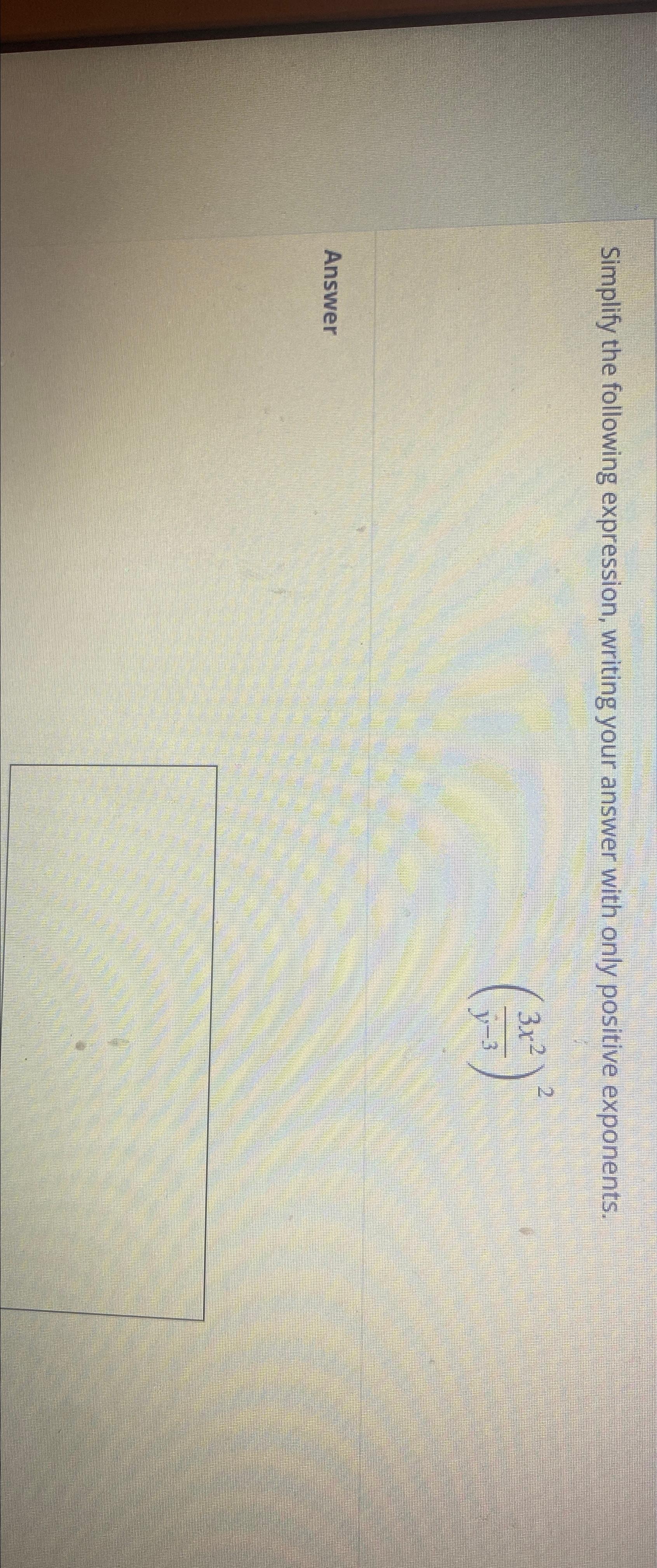 Solved Simplify the following expression, writing your | Chegg.com