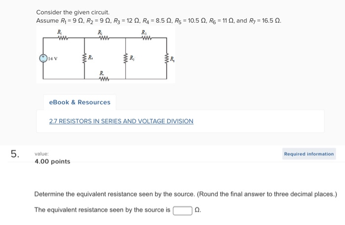 Solved Consider the given circuit. Assume R4 = 90, R2 = 90, | Chegg.com