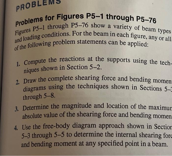 Solved PROBLE Problems for Figures P5-1 through P5-76 | Chegg.com