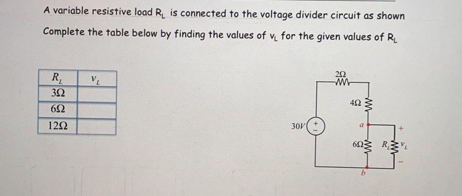 Solved A variable resistive load R is connected to the | Chegg.com