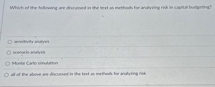 Solved Which of the following are discussed in the text as | Chegg.com