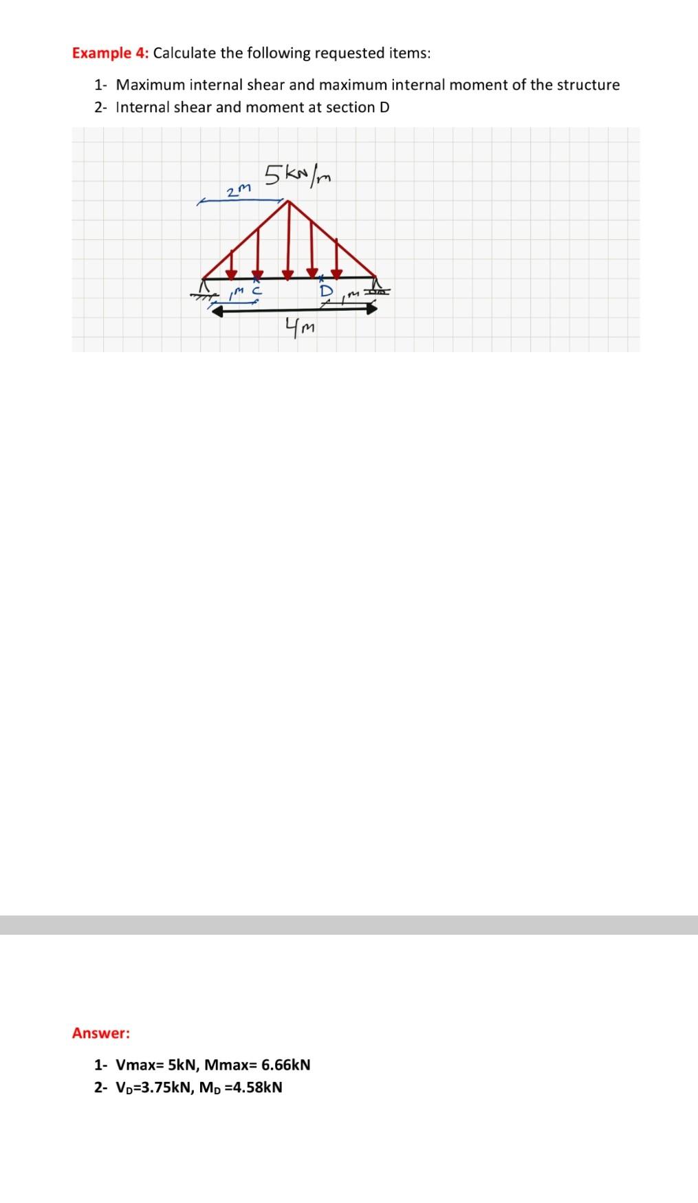 Solved Example 4: Calculate the following requested items: | Chegg.com