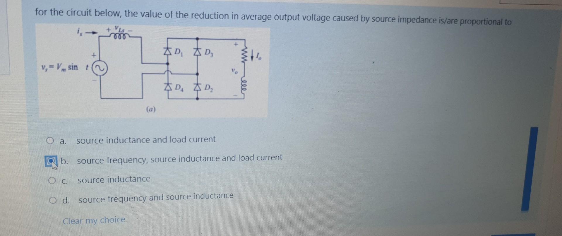 [Solved]: power electronics for the circuit below