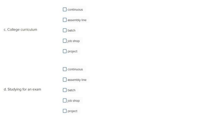 Solved Classify the following types of processes as | Chegg.com