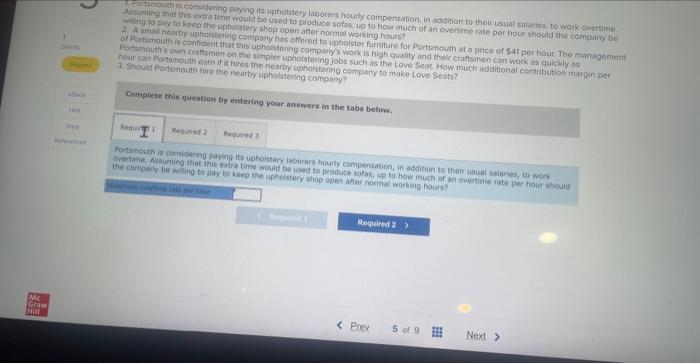 Solved Exercise 13-6 (Algo) Managing a Constrained Resource | Chegg.com