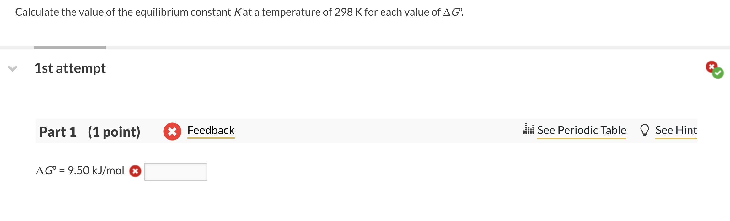 Solved Calculate the value of the equilibrium constant K ﻿at | Chegg.com