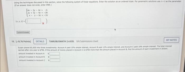 Solved Using the techniques discussed in this section, solve | Chegg.com