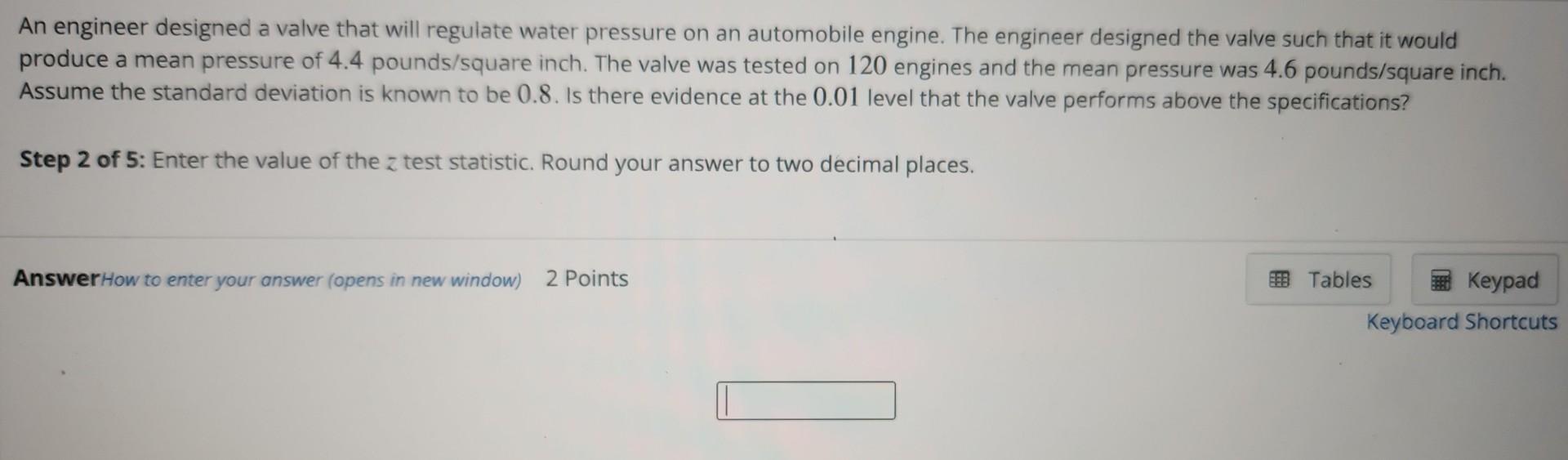 Solved An engineer designed a valve that will regulate water | Chegg.com