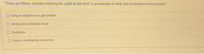 "There are fifteen zombies entering the castle at | Chegg.com