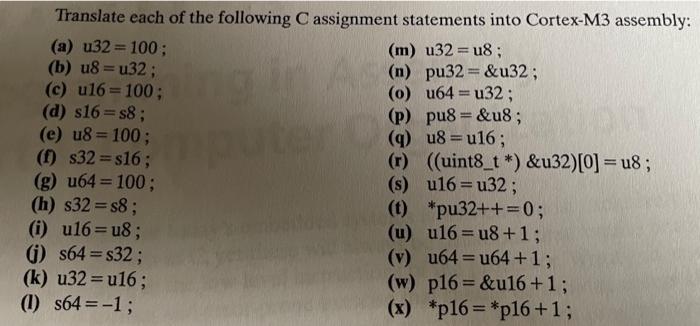 Solved Given the C declaration statements, int 8 _ 58 ; uint | Chegg.com
