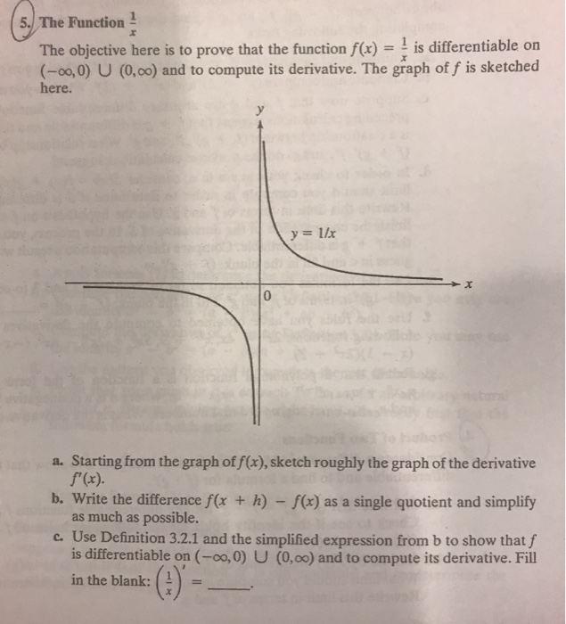 Solved 5.) The Function The objective here is to prove that | Chegg.com