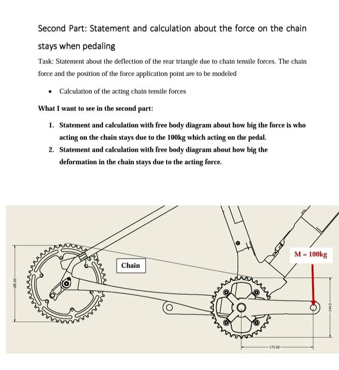 Calculation Mountain Bike frame First Part: Statement | Chegg.com