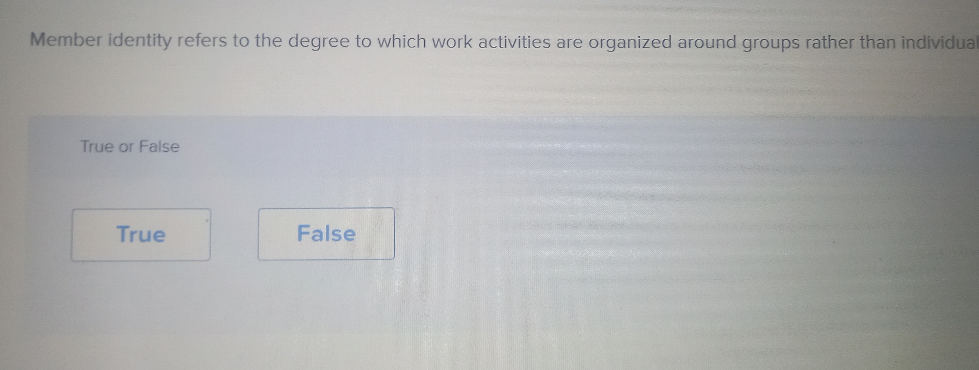 Solved Member identity refers to the degree to which work | Chegg.com