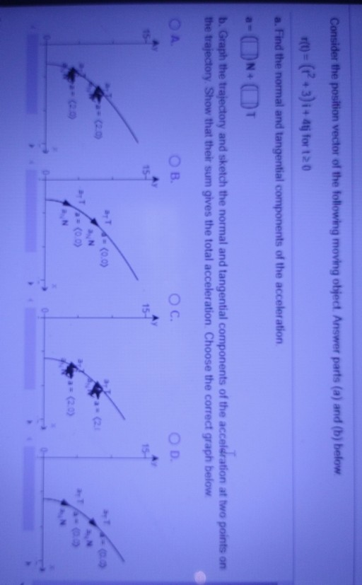 Solved Consider the position vector of the following moving | Chegg.com