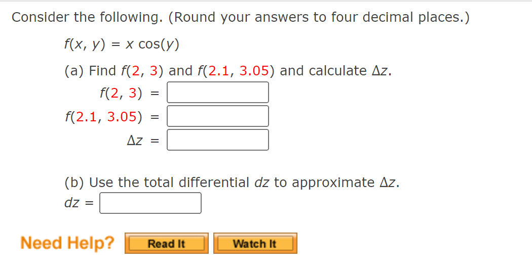 Solved Consider the following. (Round your answers to four | Chegg.com