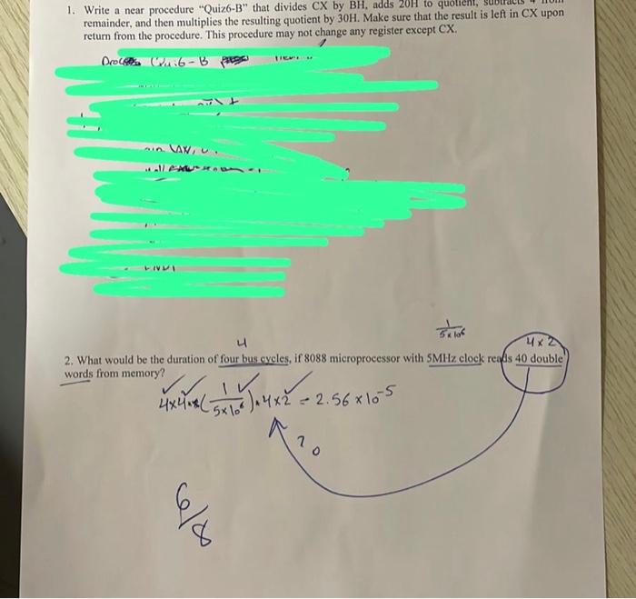 Solved 1. Write a near procedure Solved 1. Write a near procedure