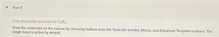 Solved Part B Draw all possible structures for C3H6. Draw | Chegg.com