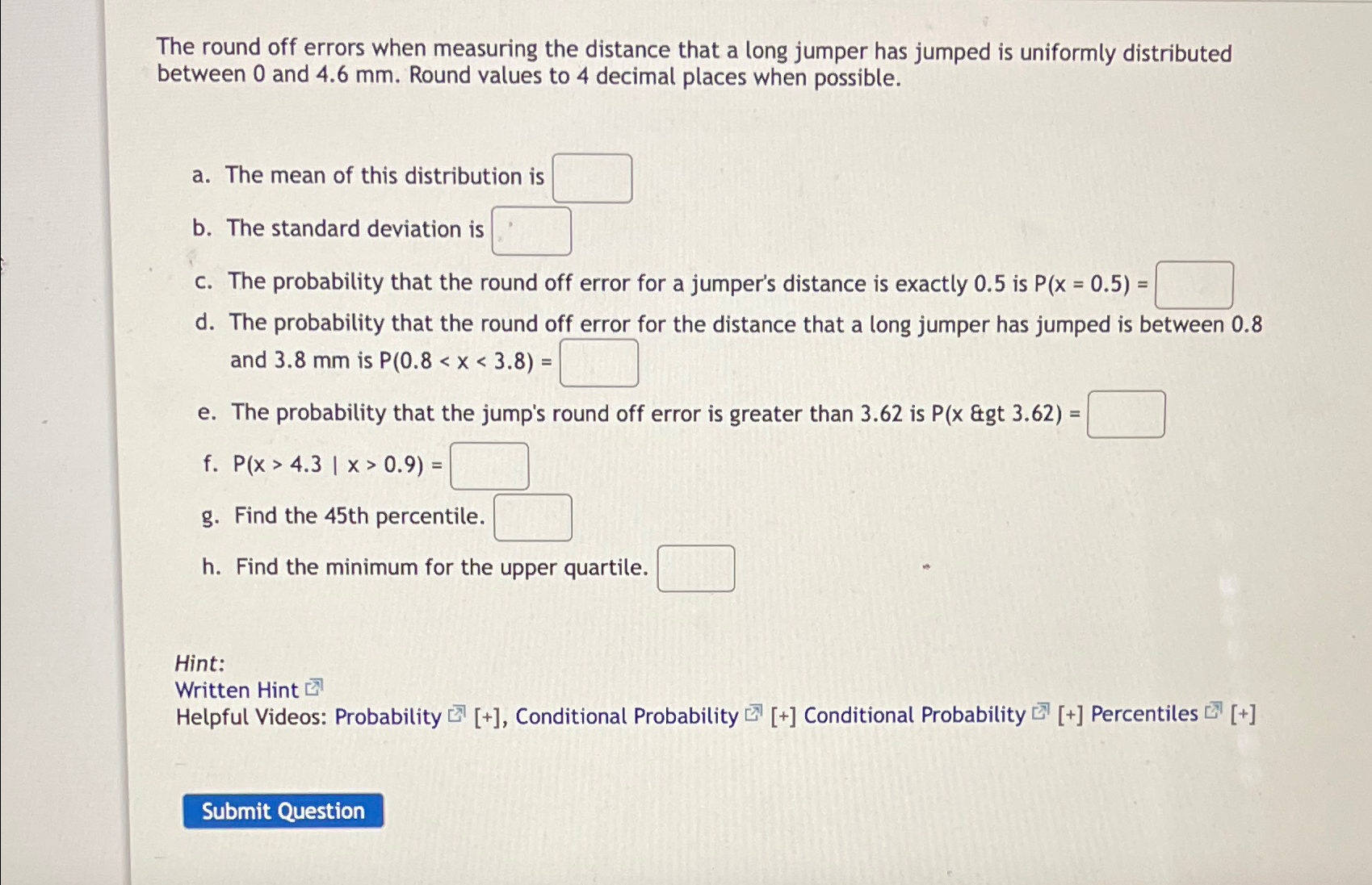 Solved The round off errors when measuring the distance that | Chegg.com