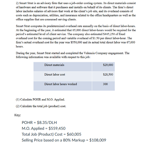 Solved I need detailed steps, thxSmart Strat is an advisory | Chegg.com