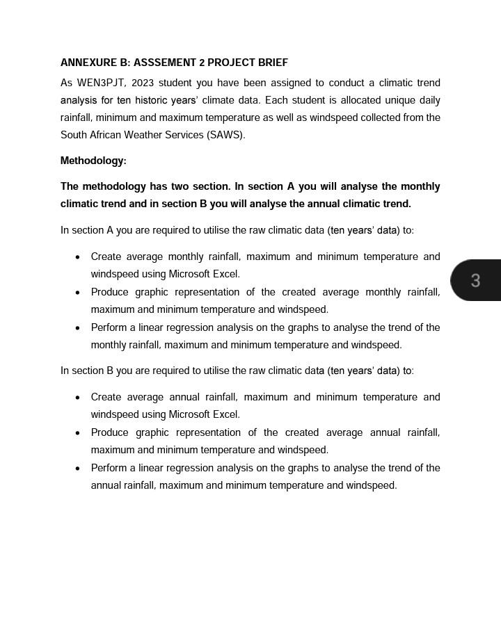 Solved ANNEXURE B: ASSSEMENT 2 PROJECT BRIEF As WEN3PJT, | Chegg.com