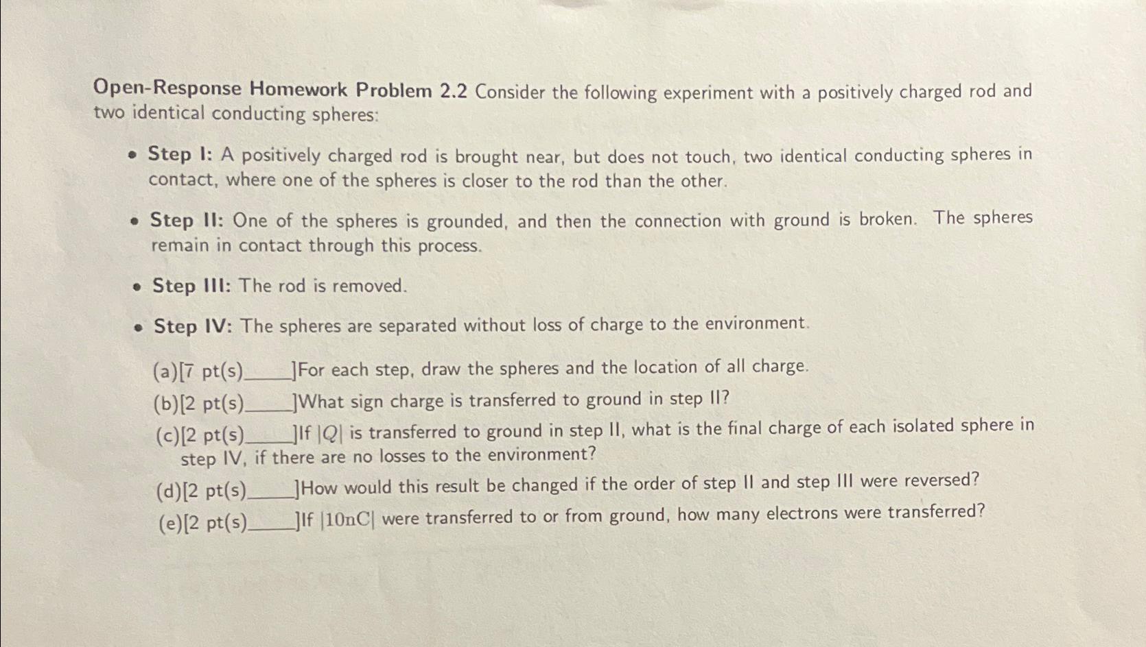 Solved Open-Response Homework Problem 2.2 ﻿Consider the | Chegg.com