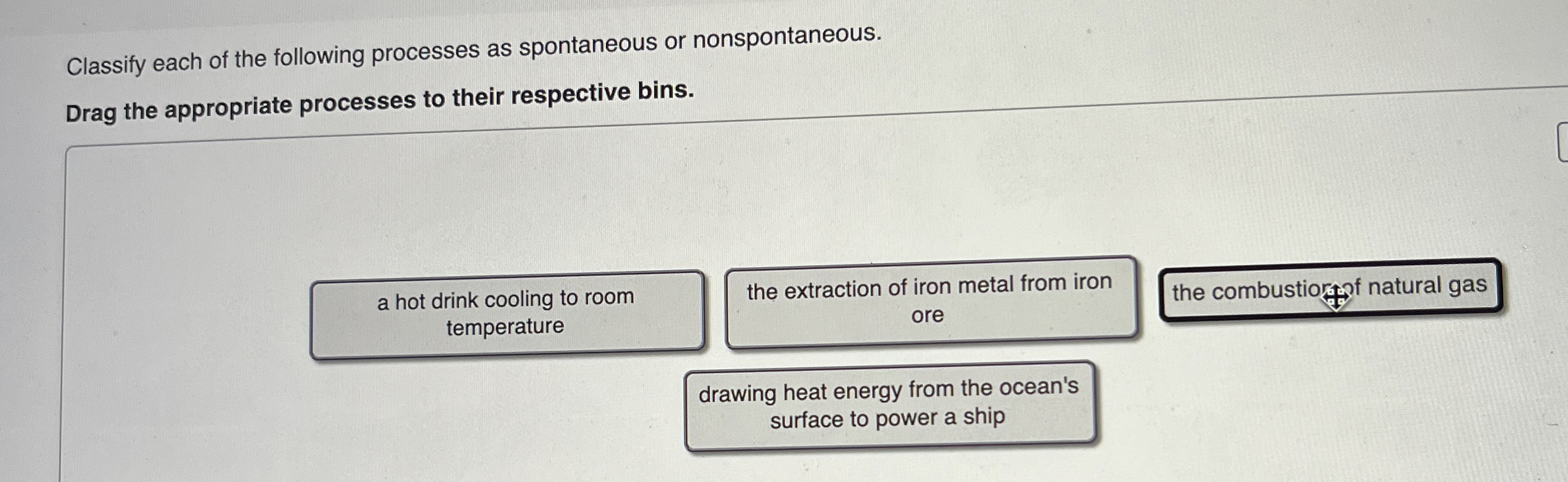 Solved Classify each of the following processes as | Chegg.com