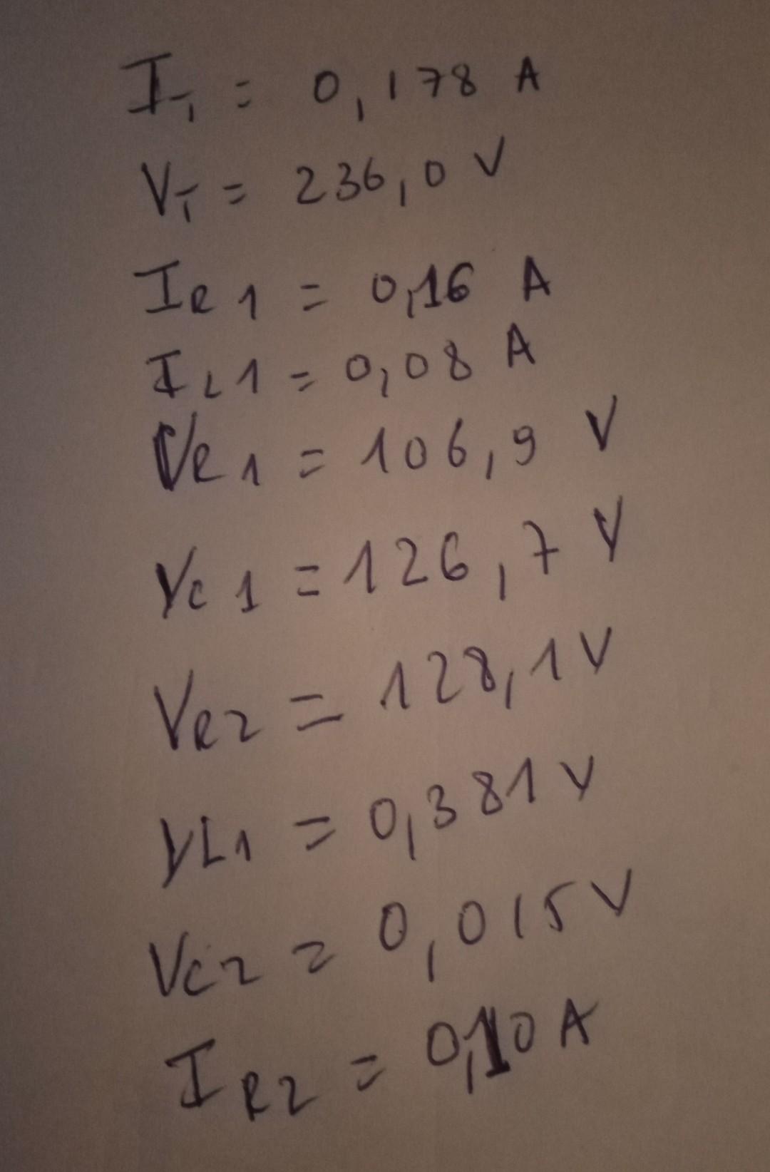 Solved Calculate impedance of L1, C1 and calculate also R1, | Chegg.com