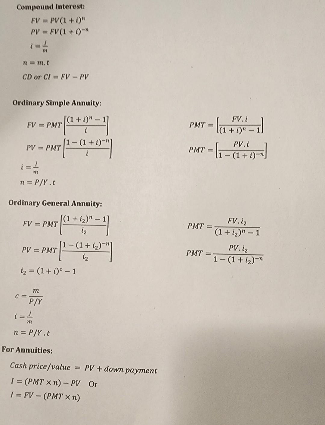 Solved \r\nCompound Interest: \\[ \\begin{array}{l} F V=P | Chegg.com