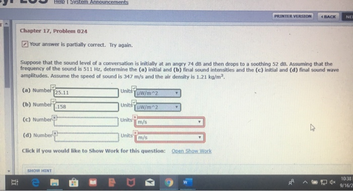 Solved LUU Help System Announcements PRINTER VERSION BACK NE | Chegg.com