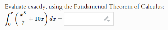 Solved Evaluate exactly, using the Fundamental Theorem of | Chegg.com