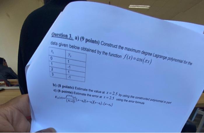 Solved Question 3. a) (9 points) Construct the maximum | Chegg.com