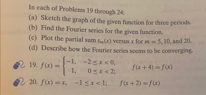 Solved In each of Problems 19 through 24: (a) Sketch the | Chegg.com