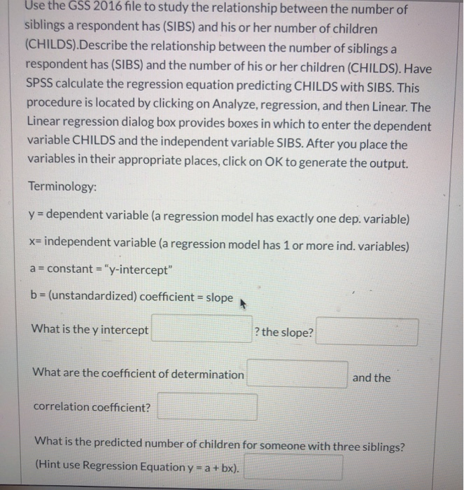 Solved Use the GSS 2016 file to study the relationship | Chegg.com