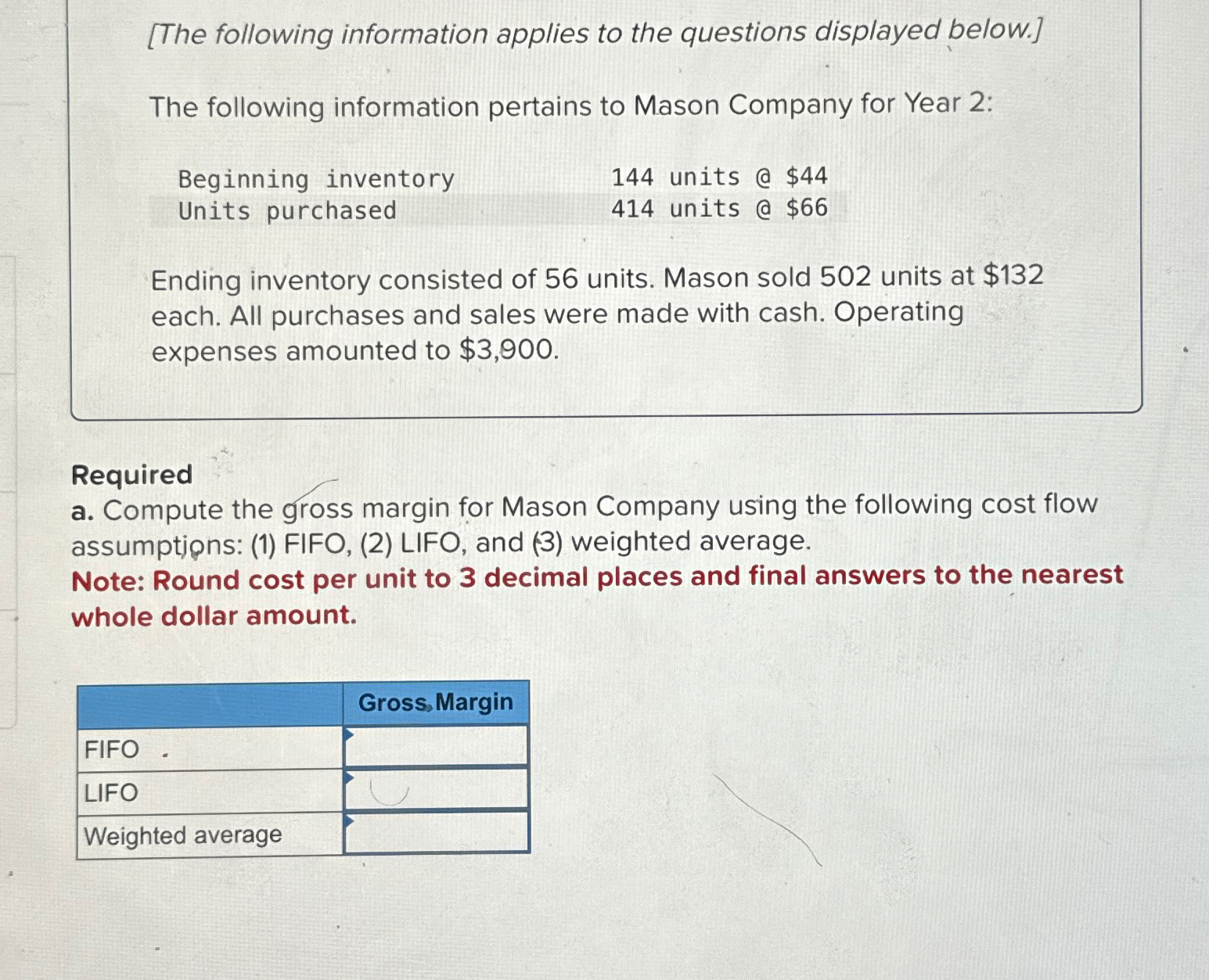 [The following information applies to the questions | Chegg.com