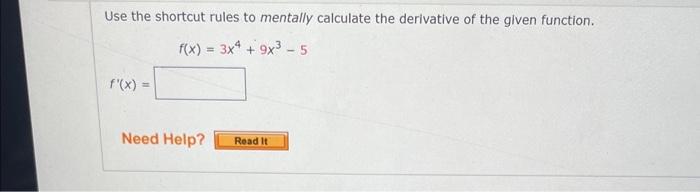 Solved Use the shortcut rules to mentally calculate the | Chegg.com