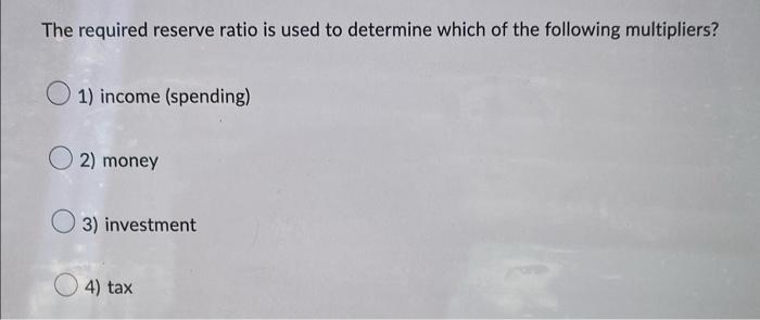 Solved The income multiplier for taxes and transfer payments | Chegg.com
