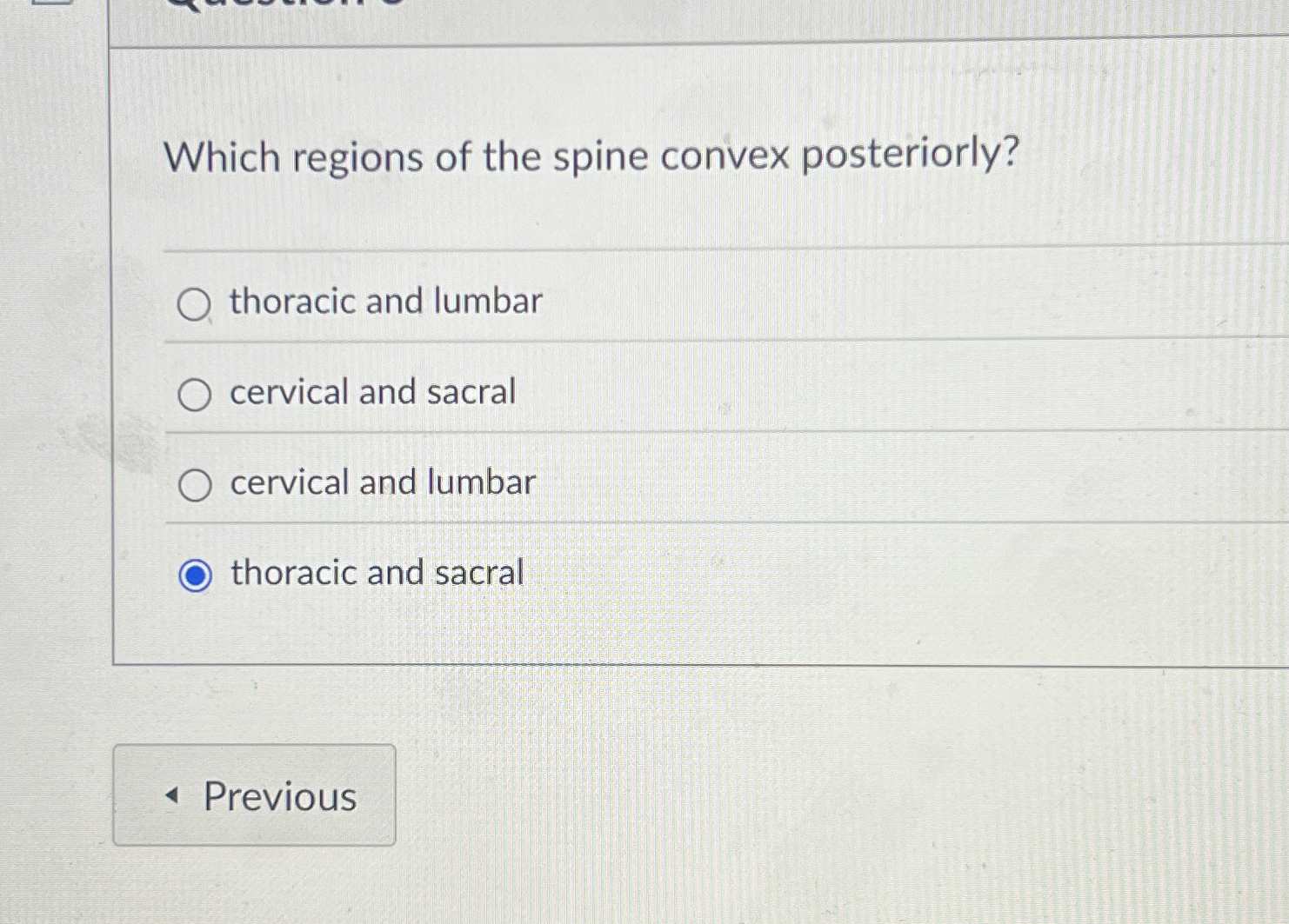 Solved Which regions of the spine convex | Chegg.com
