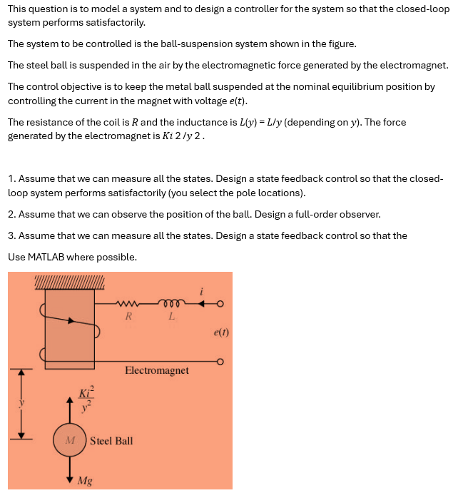 Please solve... Use Matlab where possible.This | Chegg.com