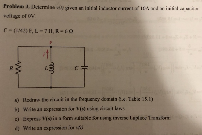 Solved Problem 3. Determine vd given an initial inductor | Chegg.com