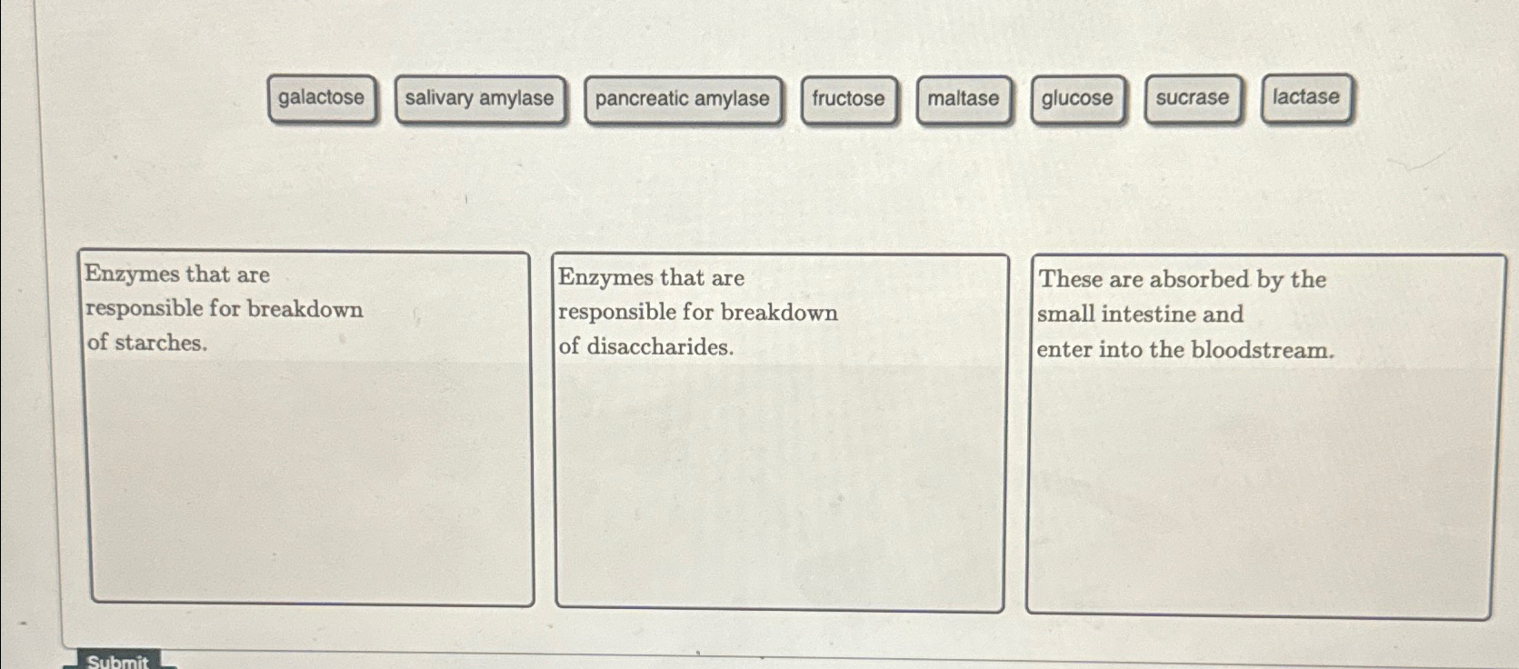 Solved Enzymes that are responsible for breakdown of | Chegg.com