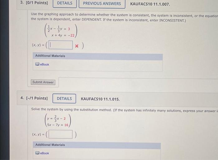 Solved Use the graphing approach to determine whether the | Chegg.com