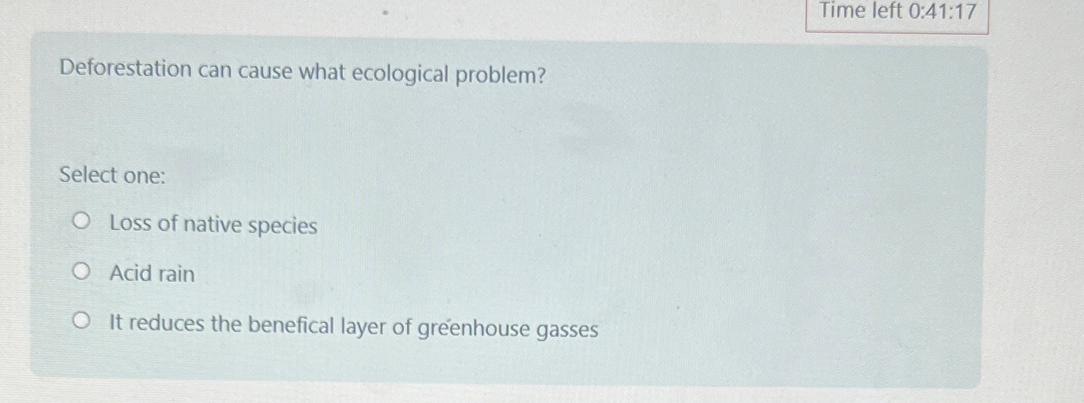 Solved Deforestation can cause what ecological | Chegg.com
