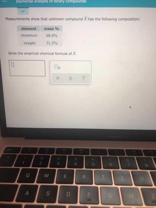 Solved Elemental analysis of binary compounds Measurements | Chegg.com