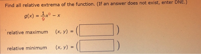 Solved Find All Relative Extrema Of The Function If An