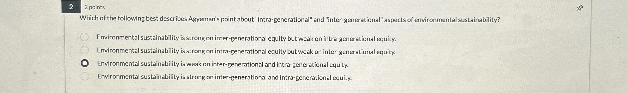 Solved 22 ﻿pointsWhich of the following best describes | Chegg.com